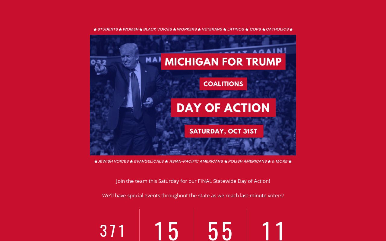 Michigan for Trump - Day of Action